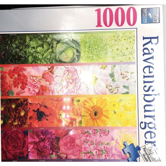 Games | Gardeners Palette Flowers 100 Piece Puzzle By Ravensburger New ...